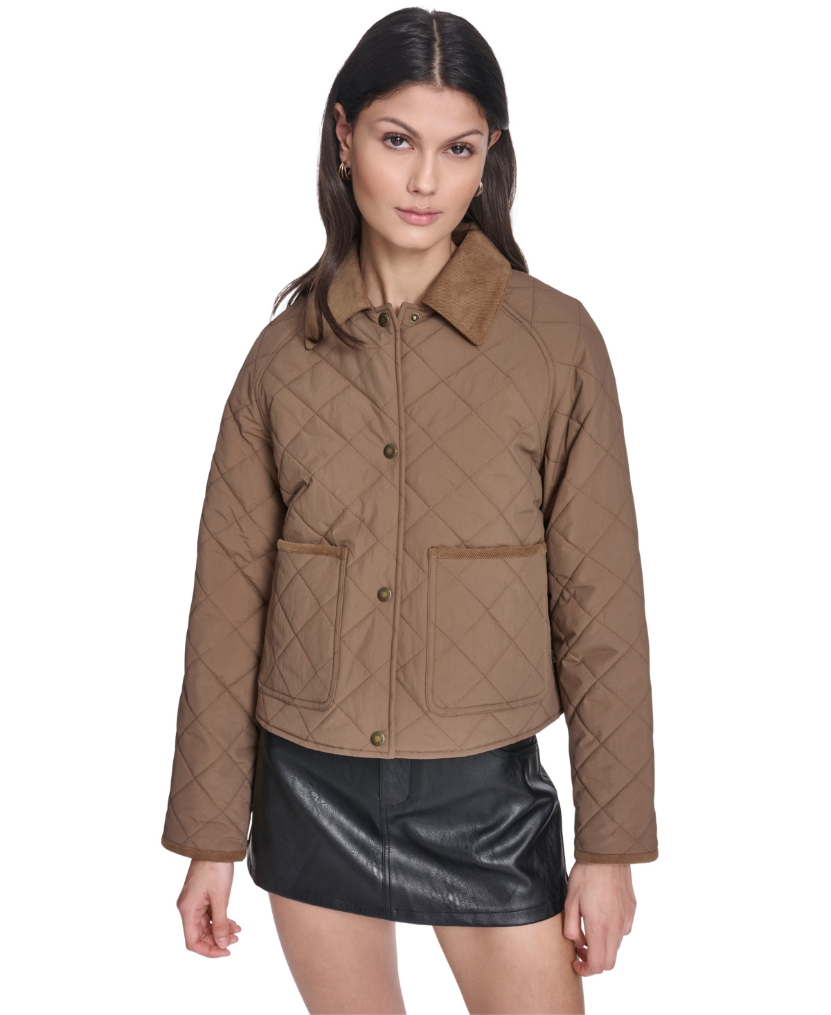 Click here for Levis Womens Diamond Quilted Jacket - Bison prices