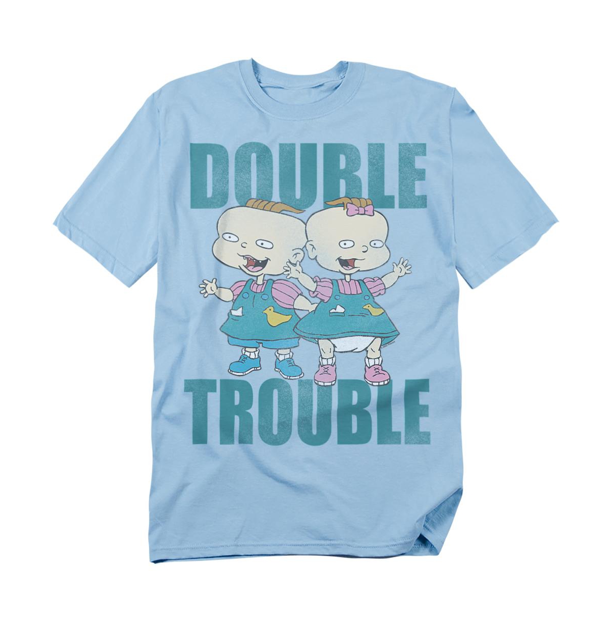 Click here for Rugrats Mens Double Trouble T-Shirt - Light blue prices