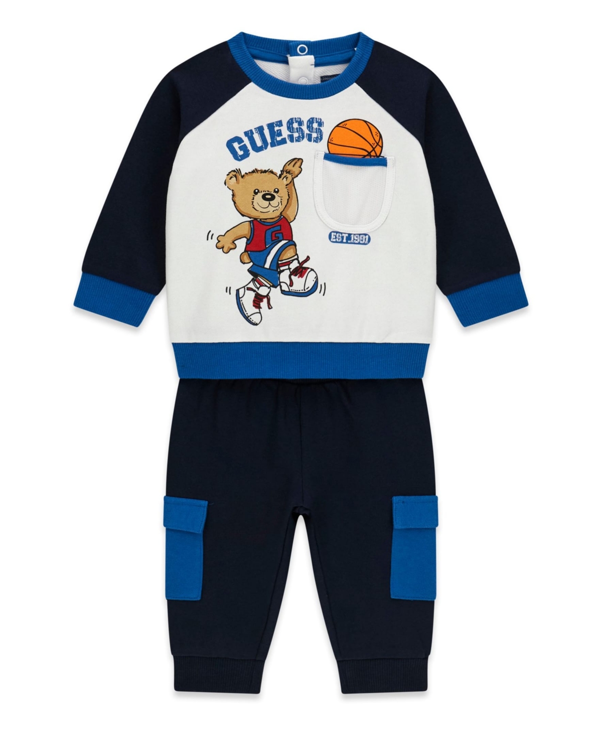 Click here for Guess Baby Boys Long-Sleeve Top and Cargo Sweatpan... prices