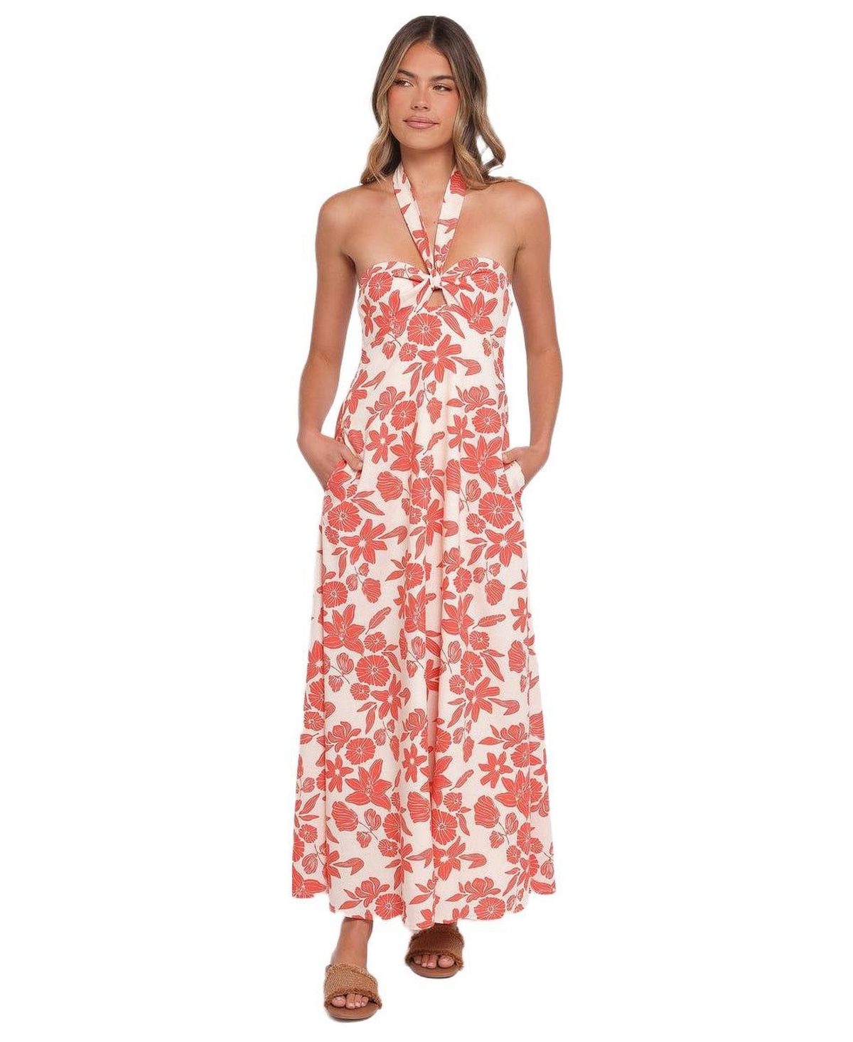 Click here for Petal and Pup Womens Cottrell Maxi Dress - Red flo... prices