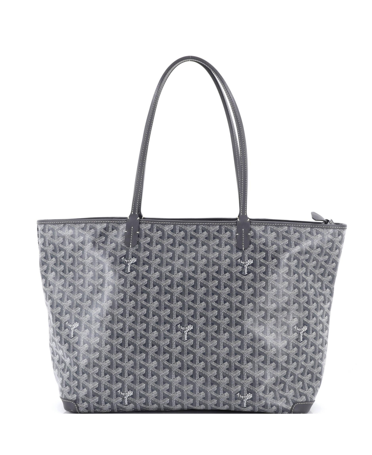 Click here for Pre-Owned Goyard Mm Artois Tote Coated Canvas - Gr... prices