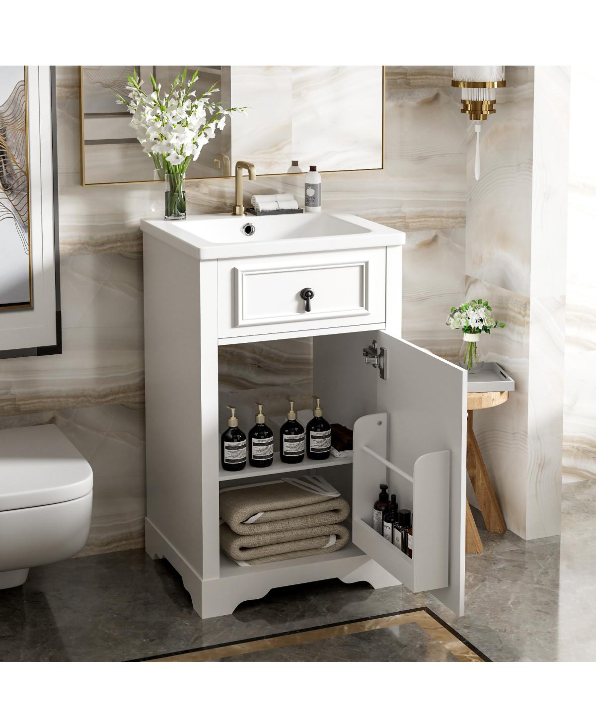 Click here for Sillysis Bathroom Vanity with Ceramic Sink  Soft C... prices