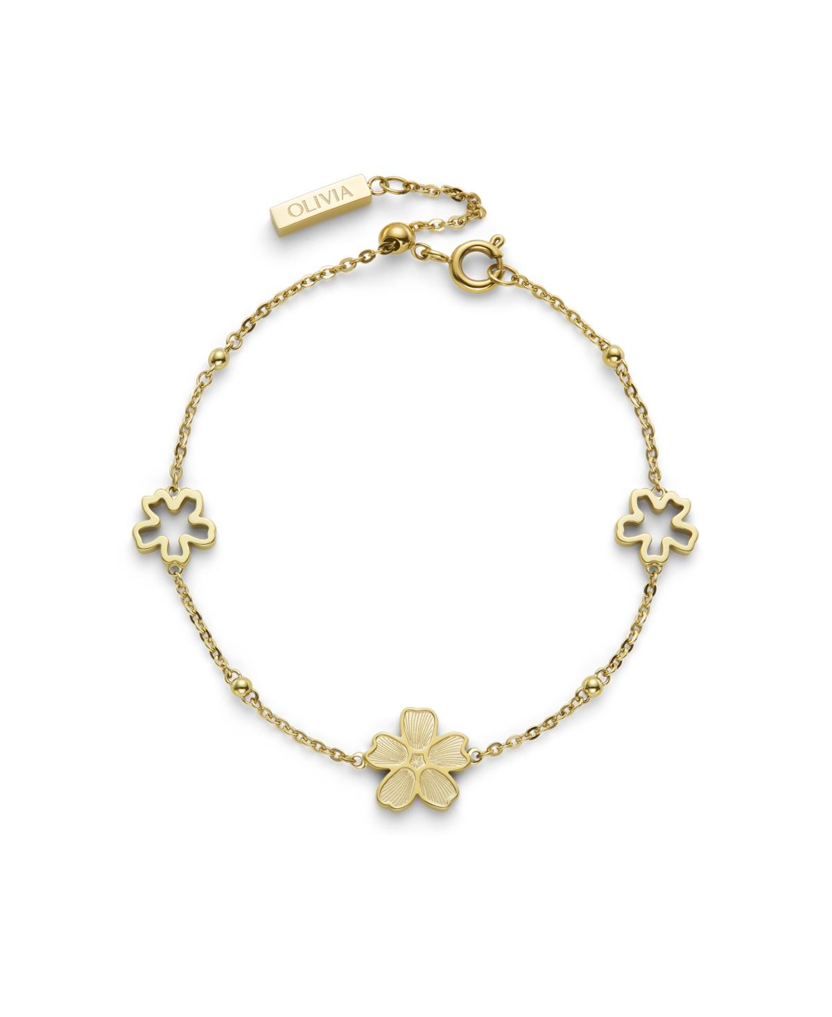 Click here for Olivia Burton Womens Forget Me Not Gold Tone Stain... prices