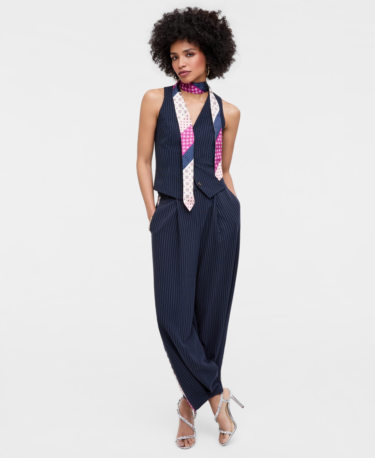Click here for On 34th X Molly Rogers Womens Tie-Detail Vest  Mac... prices