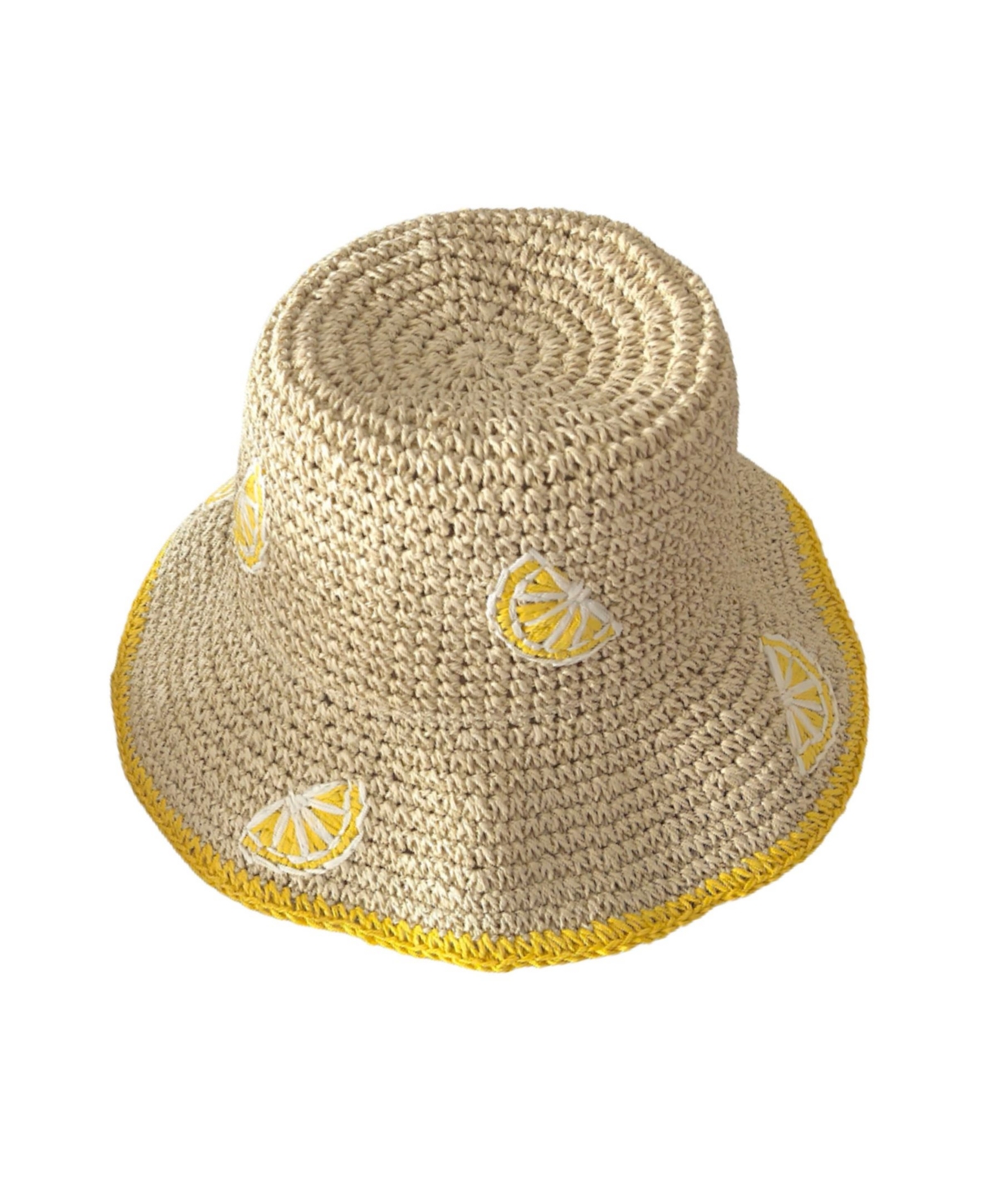 Click here for Marcus Adler Packable Lemon Straw Bucket Hat - Nat... prices