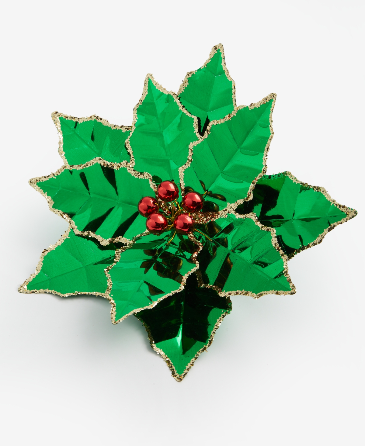Click here for Holiday Lane Merry Magic Foil Poinsettia with Clip... prices