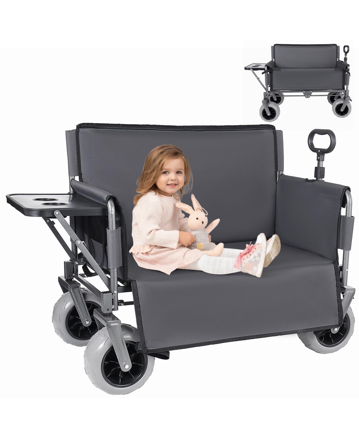 Click here for Rainsken Collapsible Wagon with Bench Seat and Rea... prices