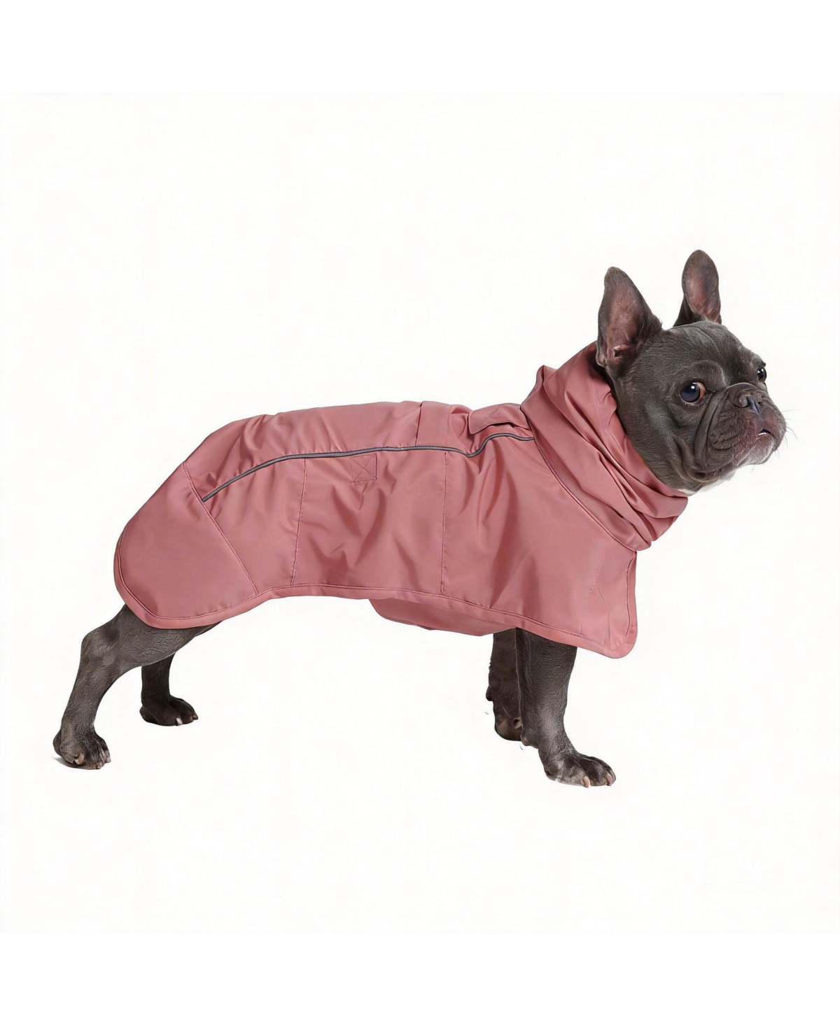 Aronkl Dog Raincoat - Waterproof  Windproof  Reflective  Breathable  Coverage - Sea pink