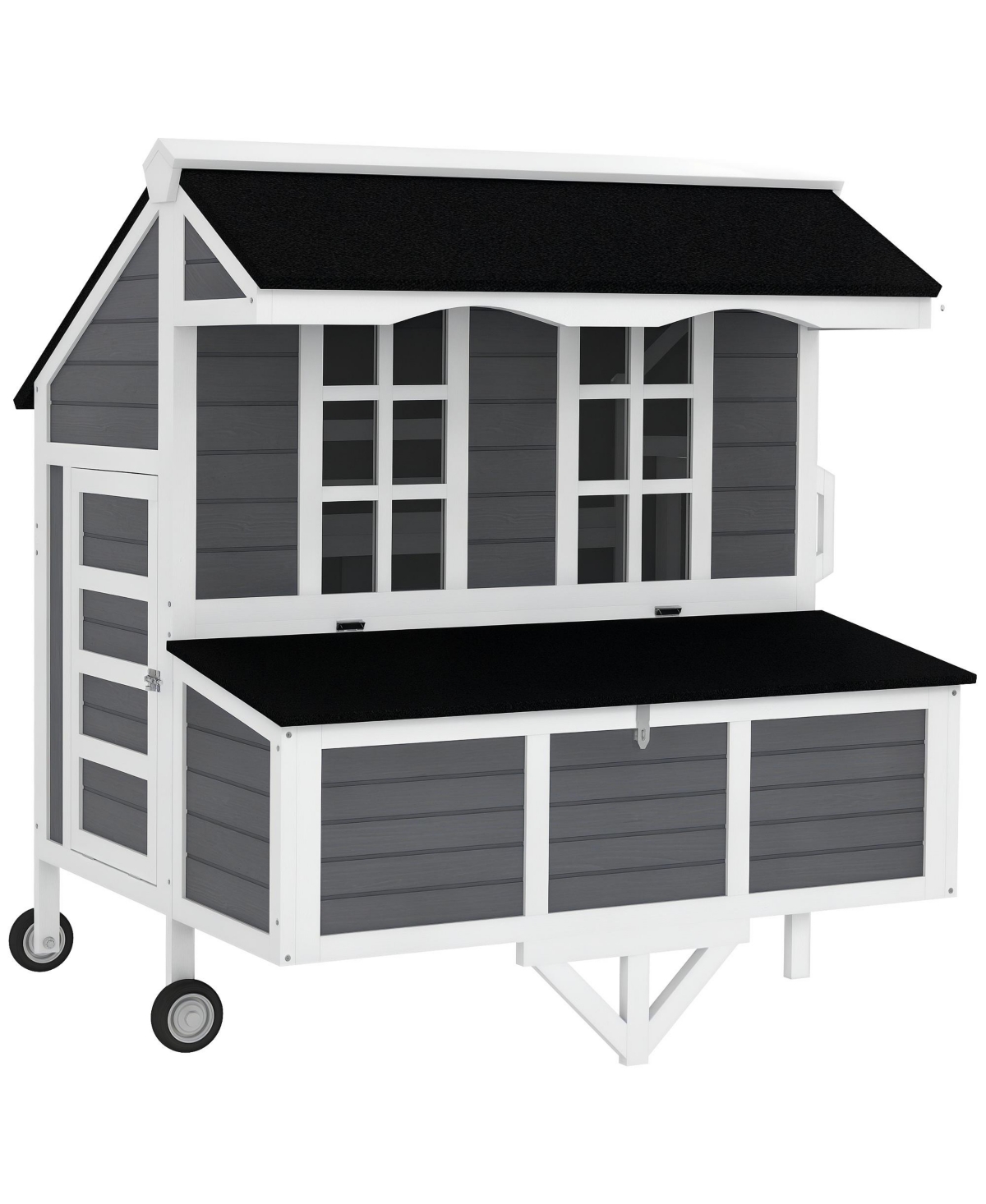 Click here for PawHut 43" Chicken Coop with Wheels  Chicken... prices
