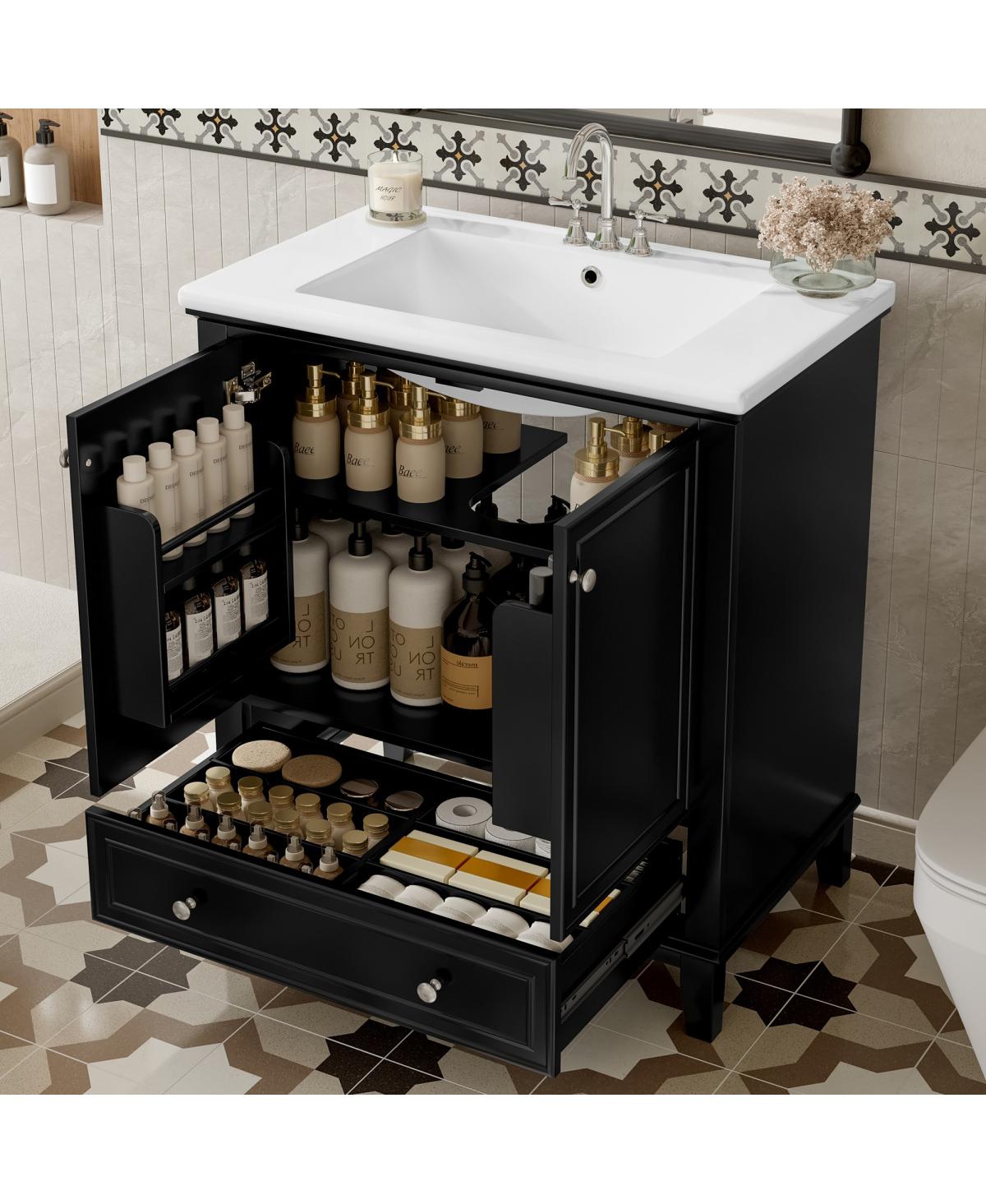 Click here for Sillysis Bathroom Vanity with Ceramic Sink  Adjust... prices