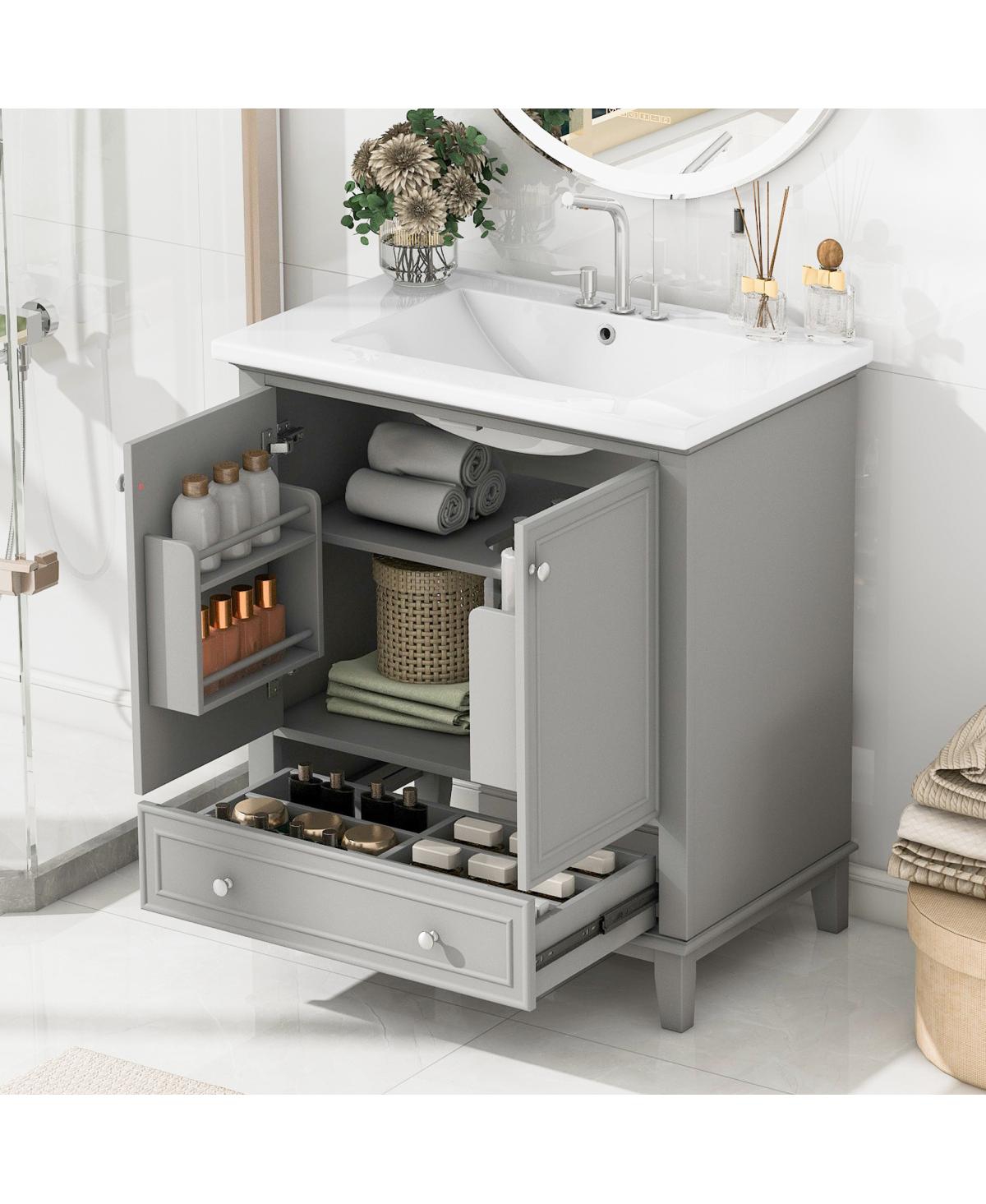 Click here for Sillysis Bathroom Vanity with Ceramic Sink  Adjust... prices