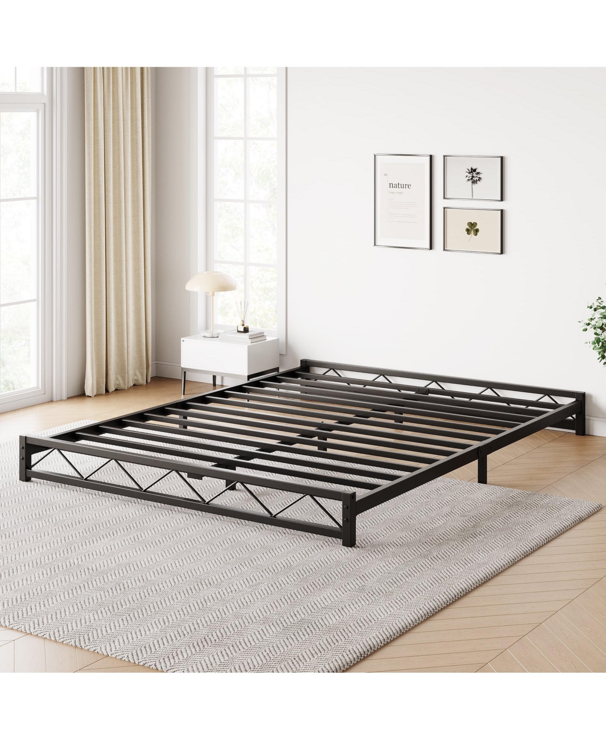 Click here for gaomon 6 Inch Full Metal Platform Bed Frame Wavy P... prices