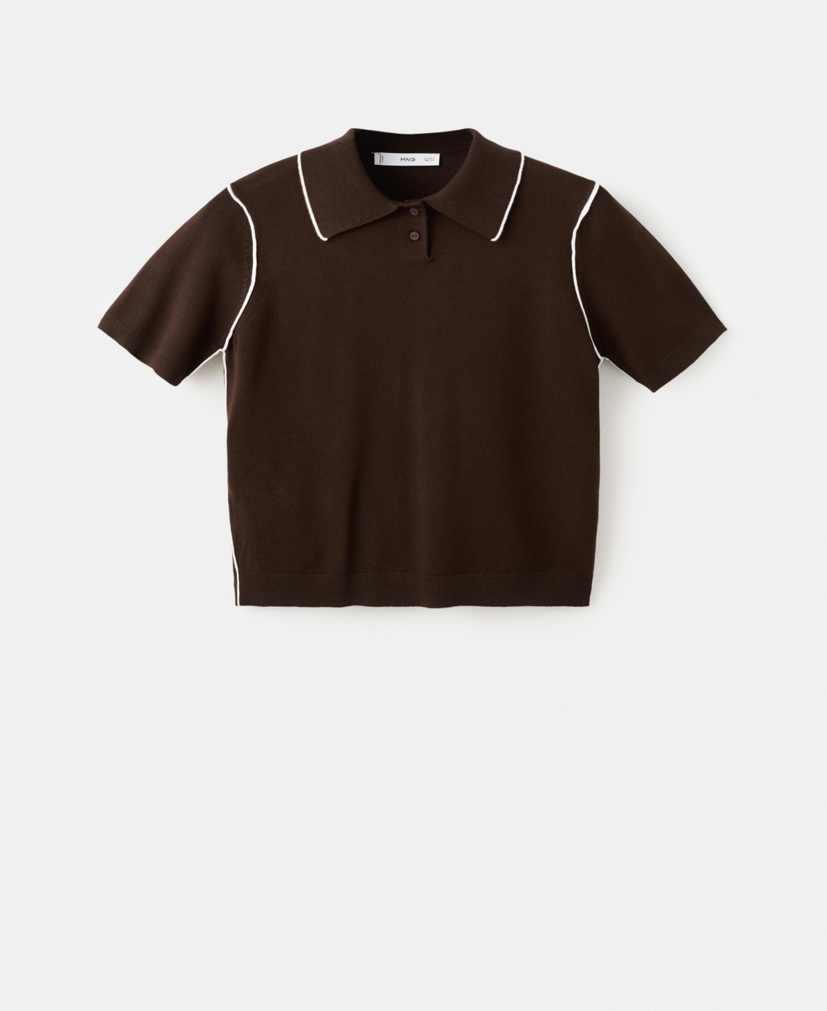 Click here for Mango Womens Contrasting Stripes Sweater - Dark Br... prices