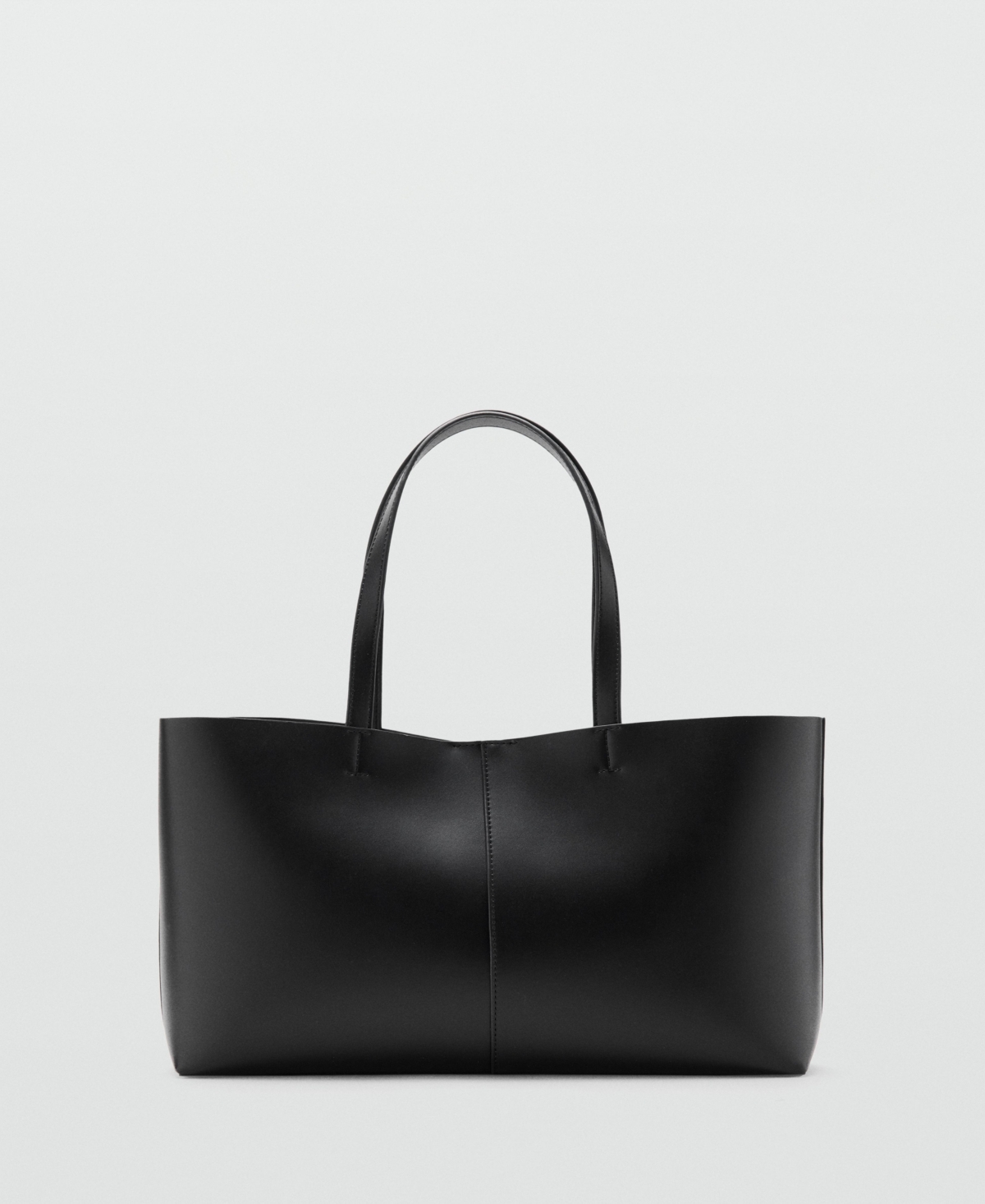 Click here for Mango Womens Double Handle Shopper Bag - Black prices