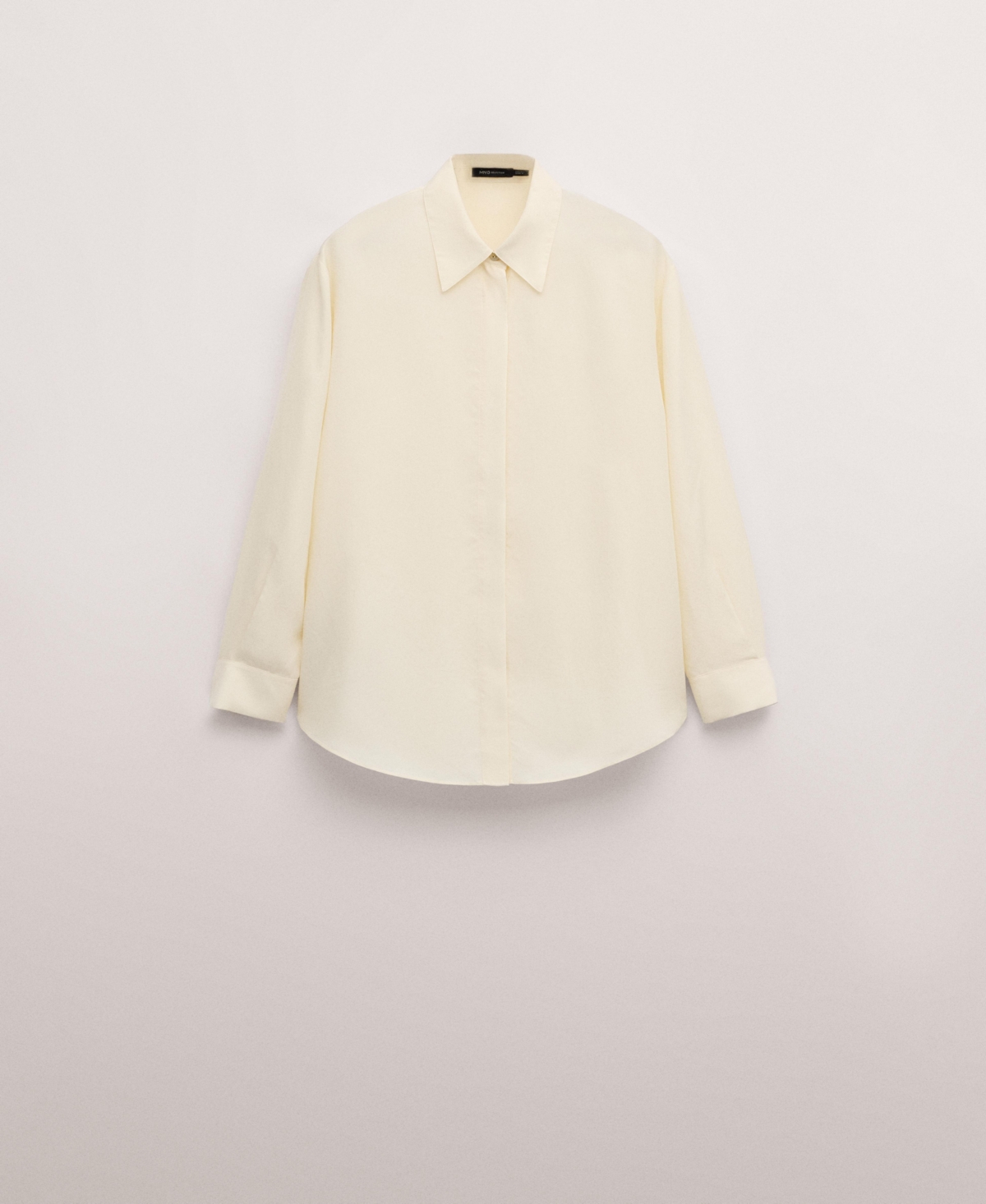 Click here for Mango Womens Silk Concealed Buttons Blouse - Paste... prices