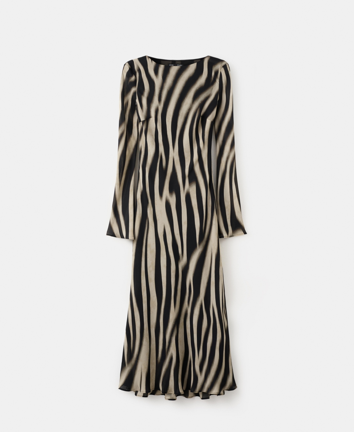 Click here for Mango Womens A-Line Animal-Print Dress - Black prices