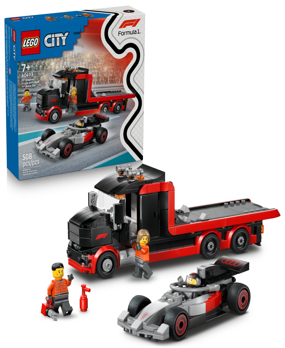 Click here for Lego City Formula 1 Truck and Audi F1 Race Car Bui... prices