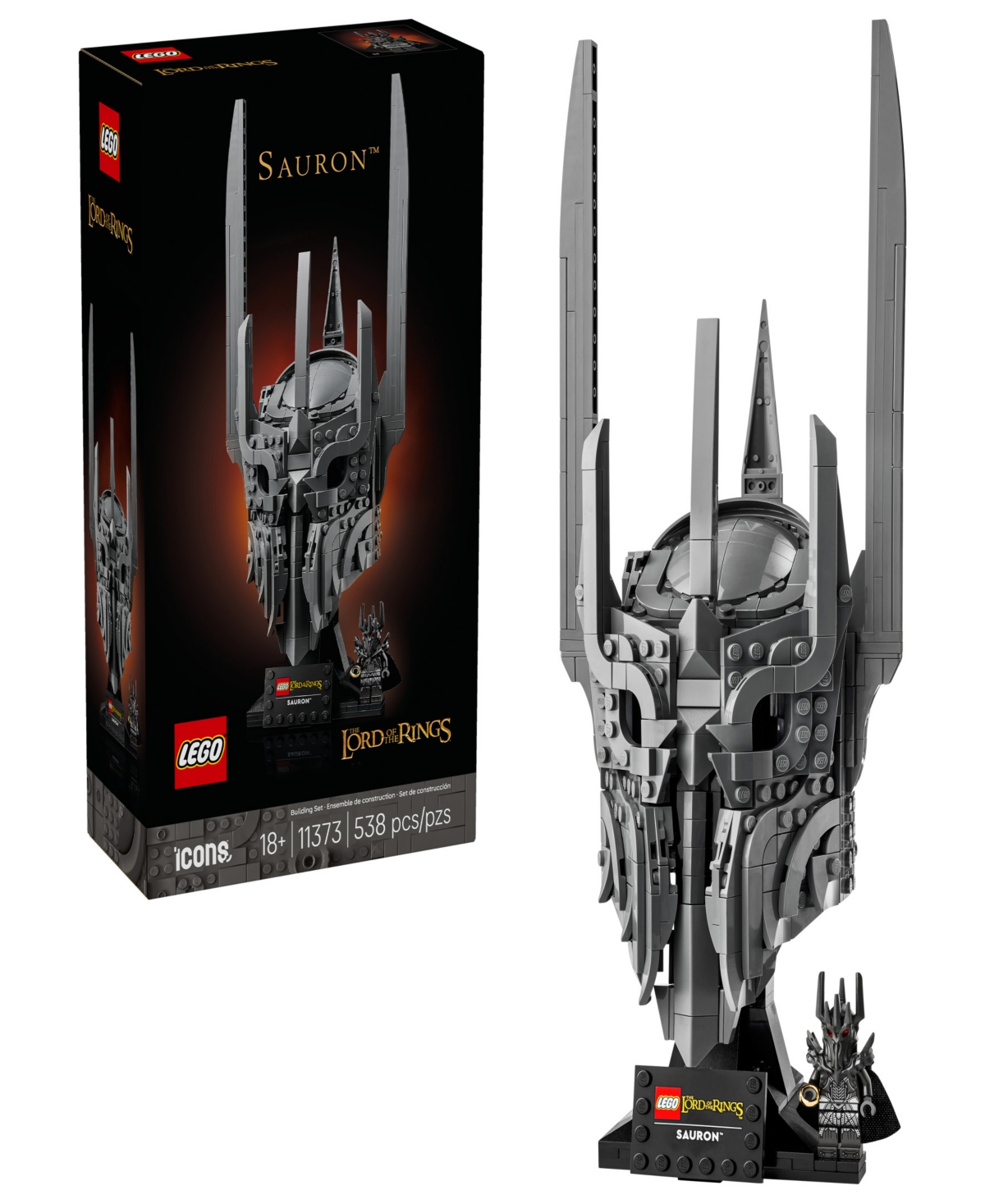 Click here for Lego Icons Saurons Helmet Display Model Kit  11373 prices