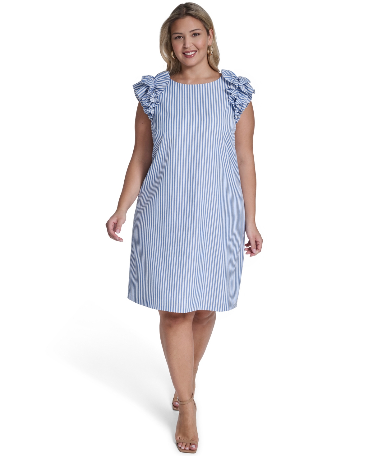 Click here for Jessica Howard Plus Size Jewel-Neck Sheath Dress -... prices