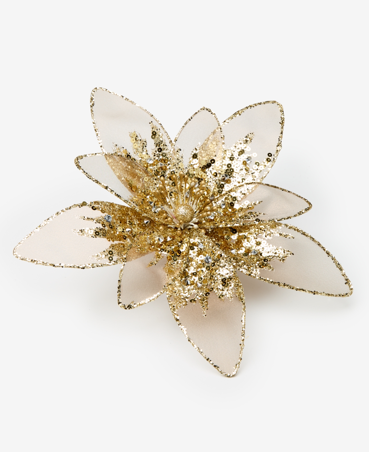 Click here for Holiday Lane Enchanted Forest Flower Ornament With... prices