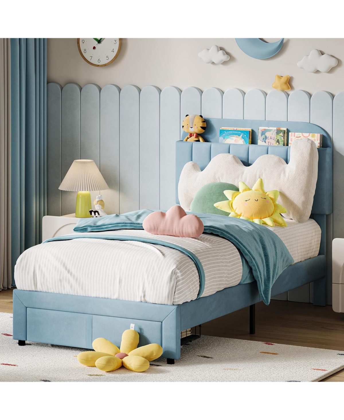 Click here for gaomon Twin Bed Frame for Kids  Upholstered Platfo... prices