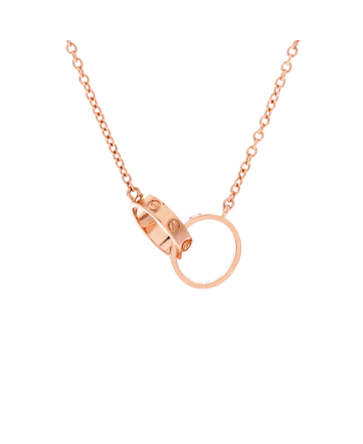 Click here for Pre-Owned Cartier Love Interlocking Necklace - 18k... prices