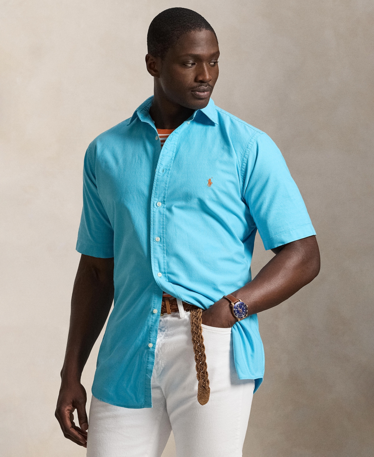 Click here for Polo Ralph Lauren Mens Big & Tall Oxford Shirt - P... prices
