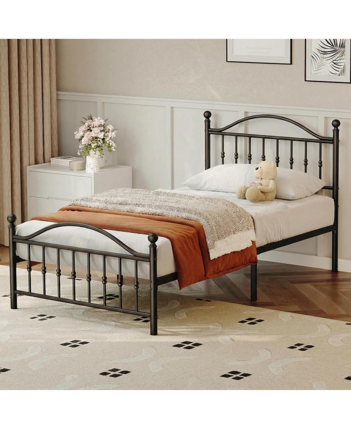 Click here for gaomon Size Metal Platform Bed Frame with Victoria... prices