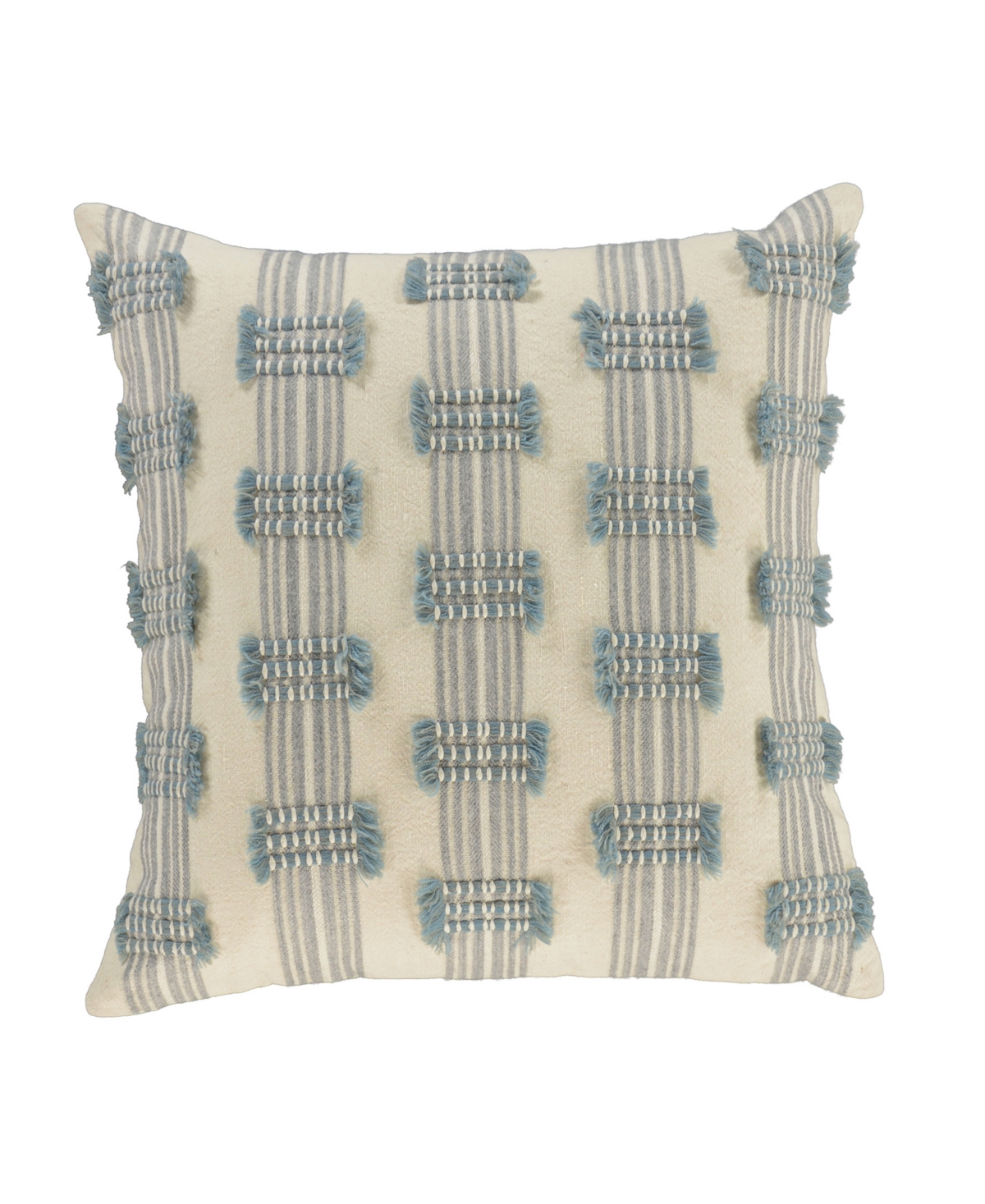 Click here for Rizzy Home Lena Cotton Blend Decorative Pillow  18... prices