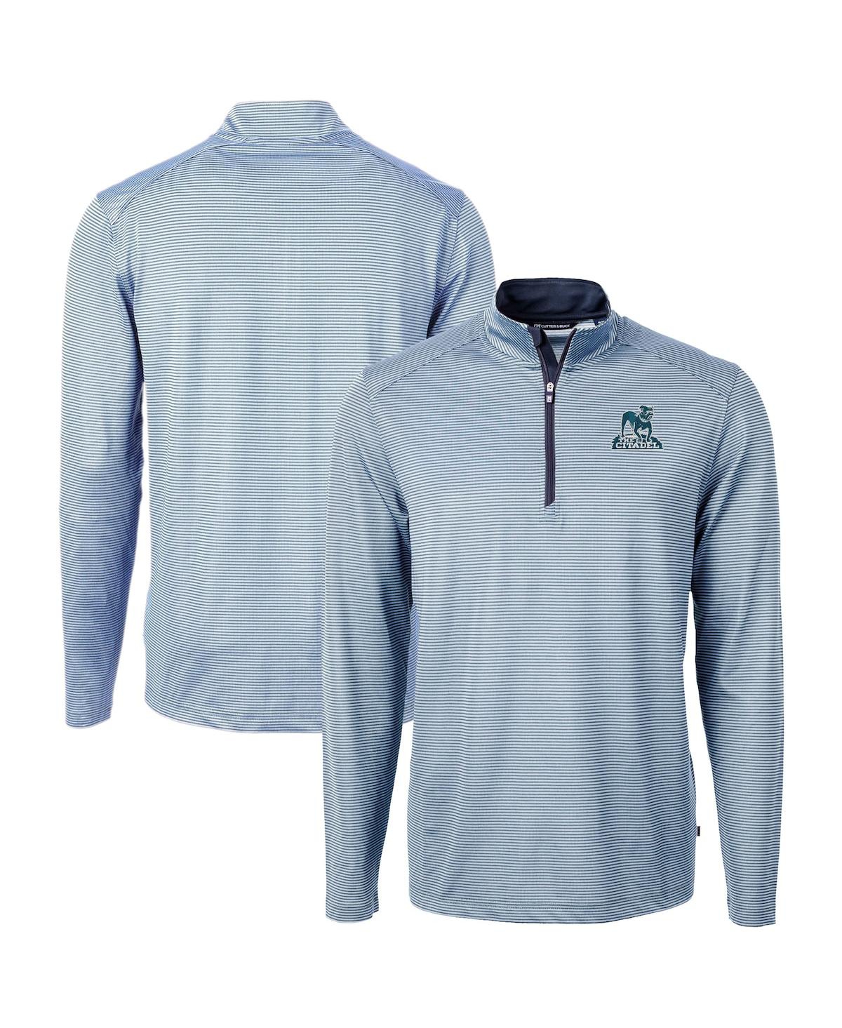 Click here for Cutter & Buck Mens Light Blue/Navy Citadel Bulldog... prices