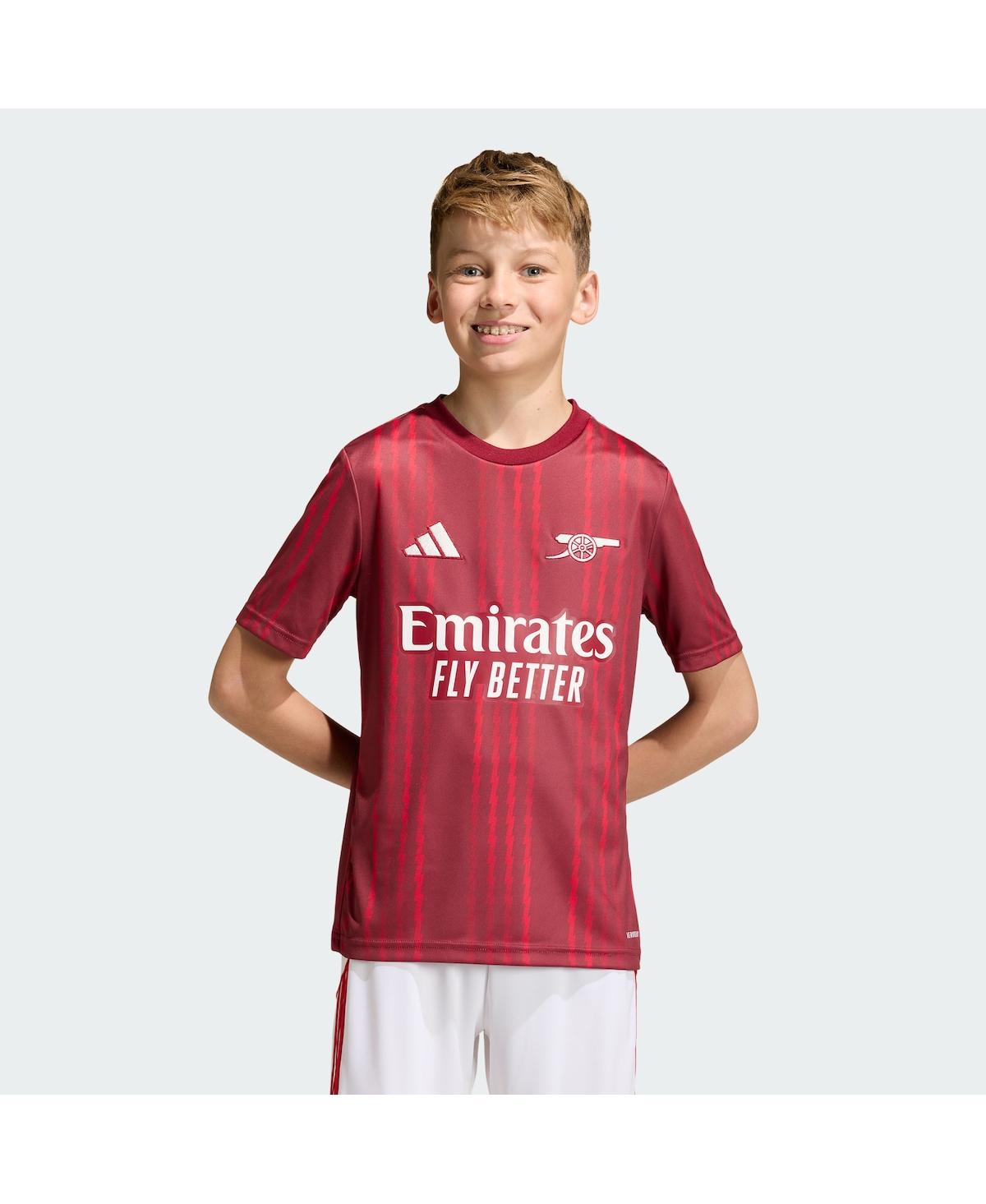 Click here for Adidas Big Boys and Girls Red Arsenal 2025/26 Pre-... prices