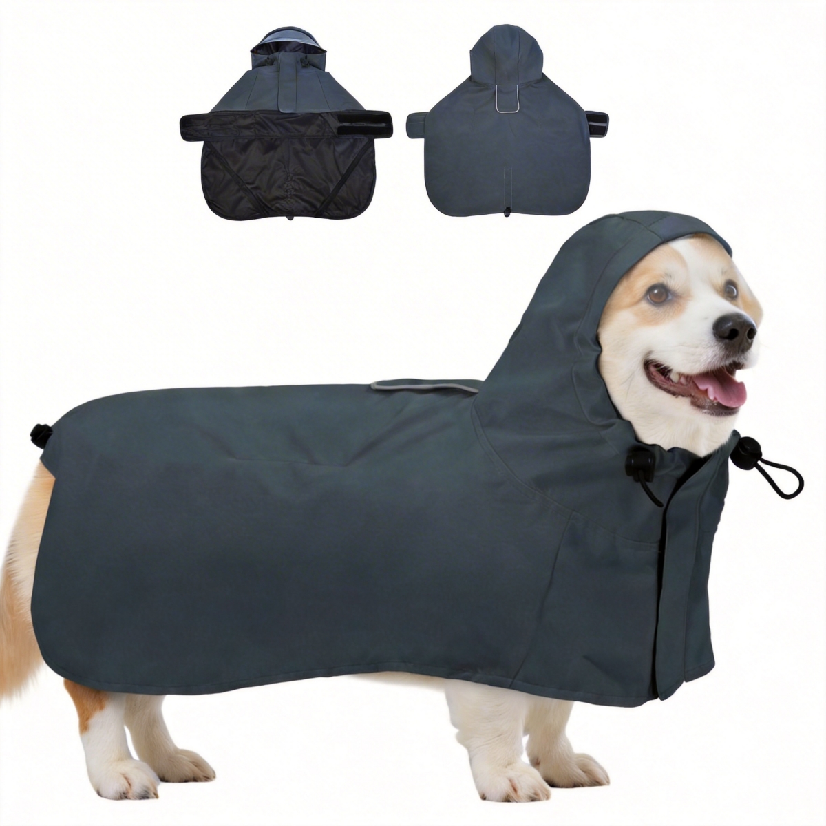 Click here for Aronkl Waterproof Windproof Dog Rain Jacket with H... prices