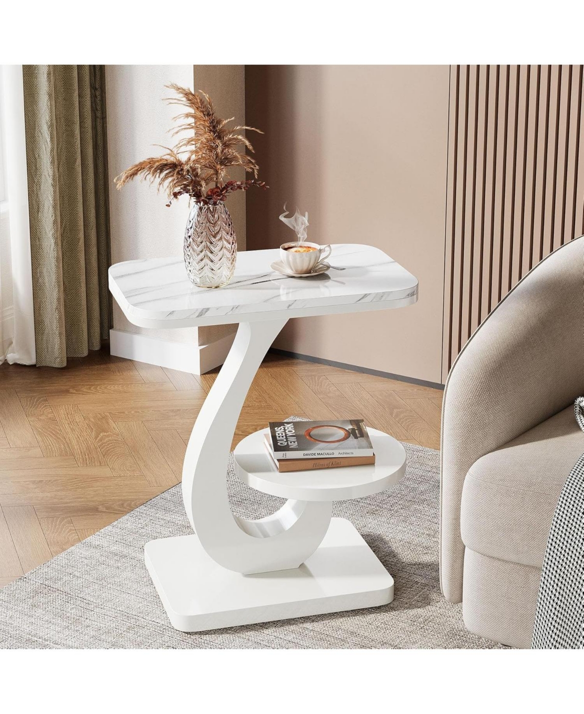 Click here for Tribesigns C-Shaped End Side Table  Modern Couch S... prices