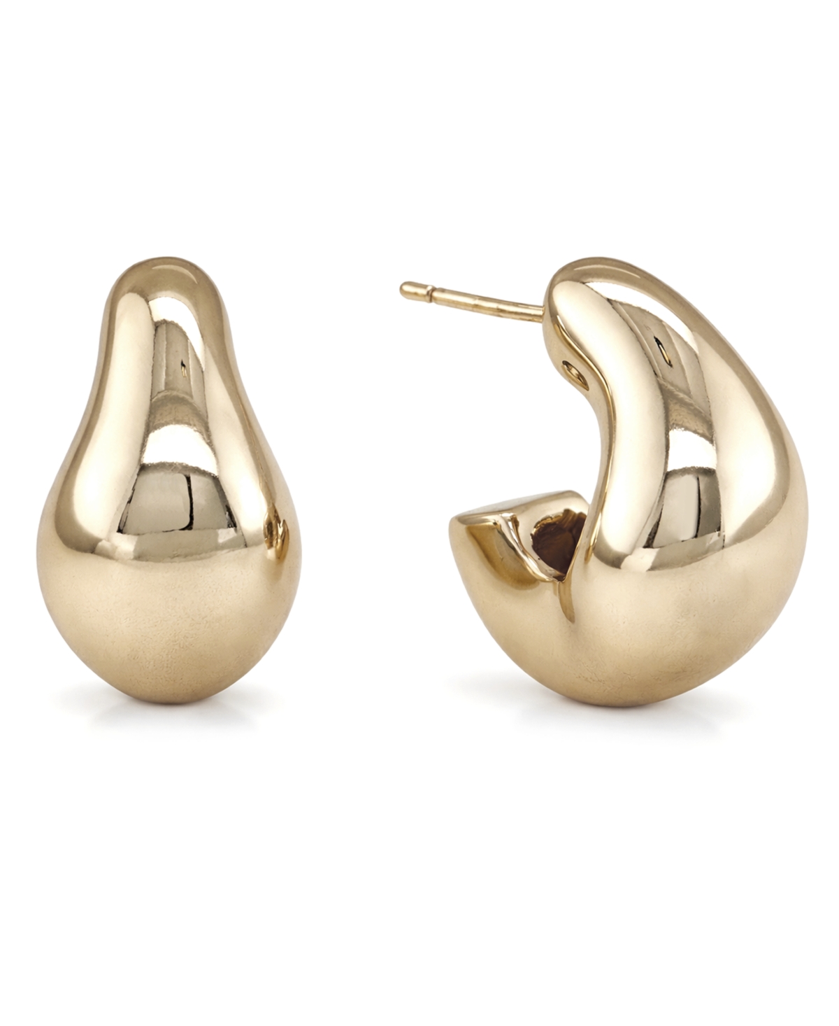 Click here for And Now This Oblong C-Hoop Earrings - Gold prices