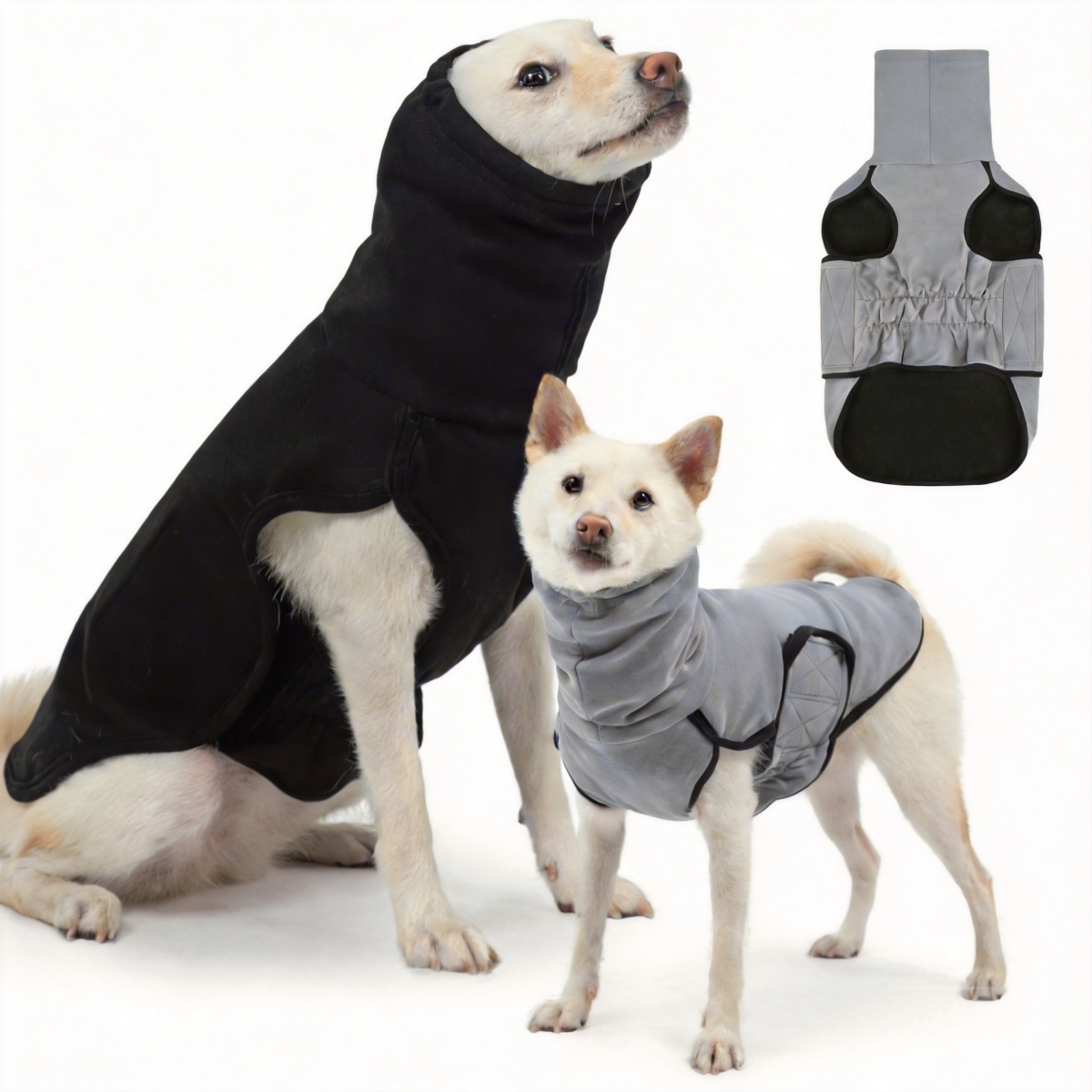 Click here for Aronkl Reversible Dog Calming Vest with Hood for A... prices