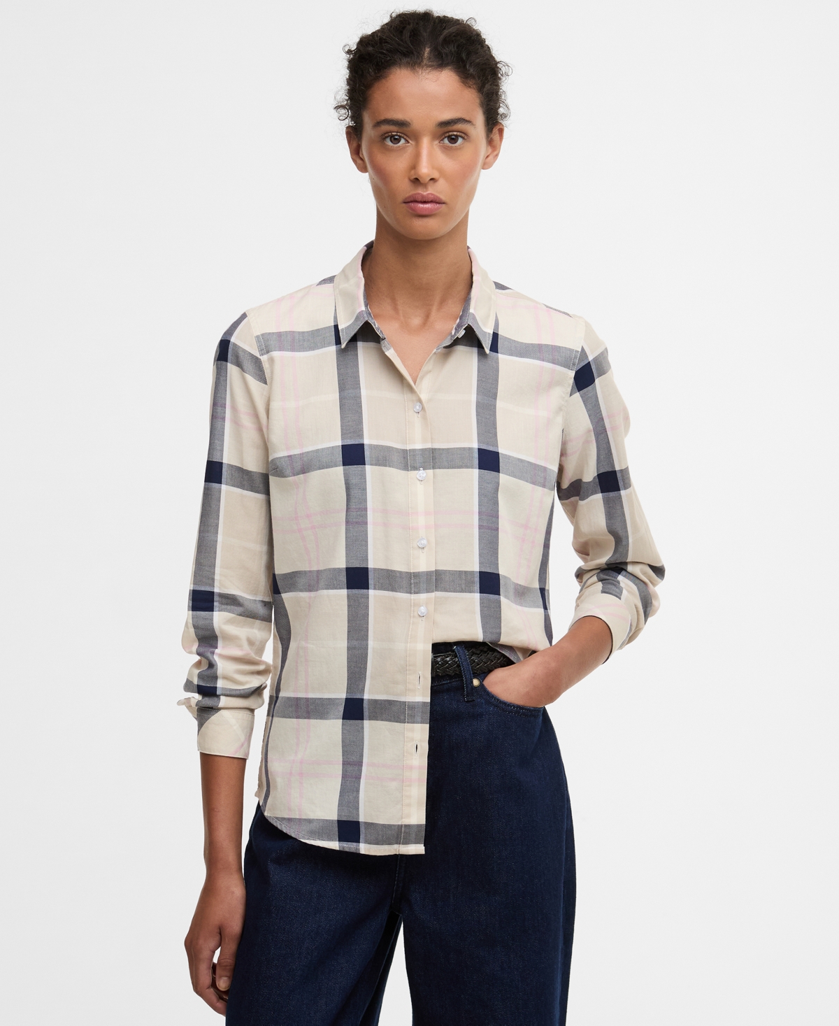 Click here for Barbour Womens Long-Sleeve Bredon Check Shirt - Ch... prices