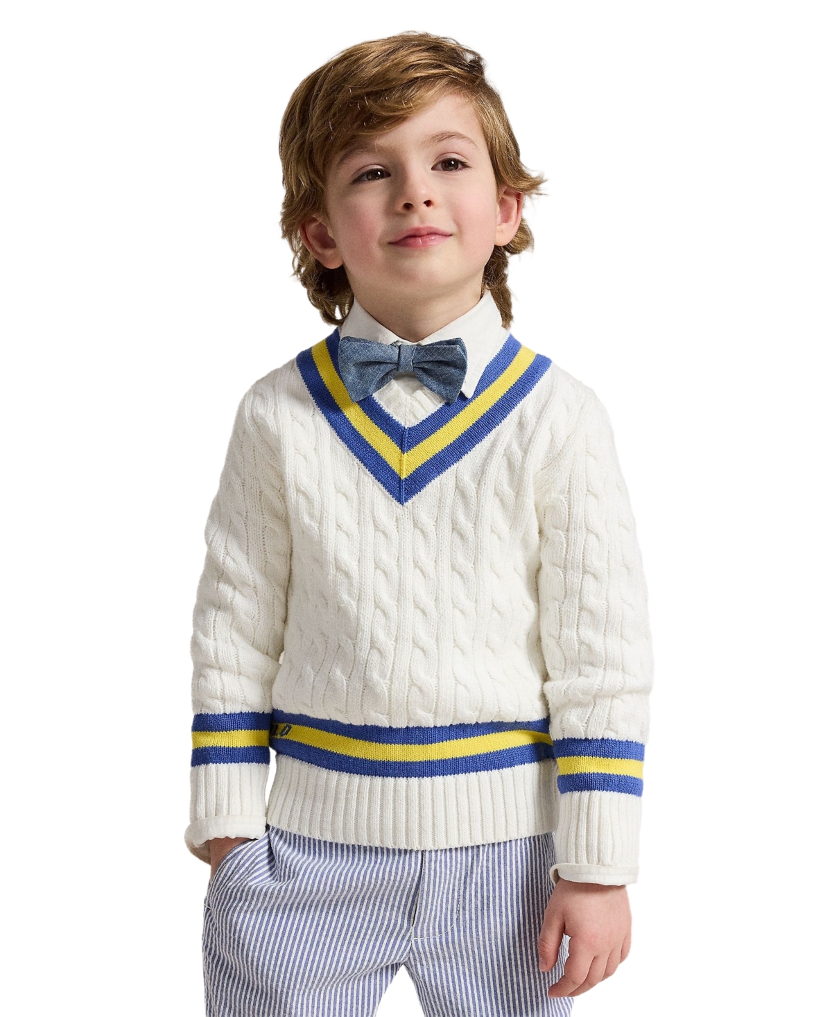 Click here for Polo Ralph Lauren Boys 2-7 The Iconic Cricket Swea... prices