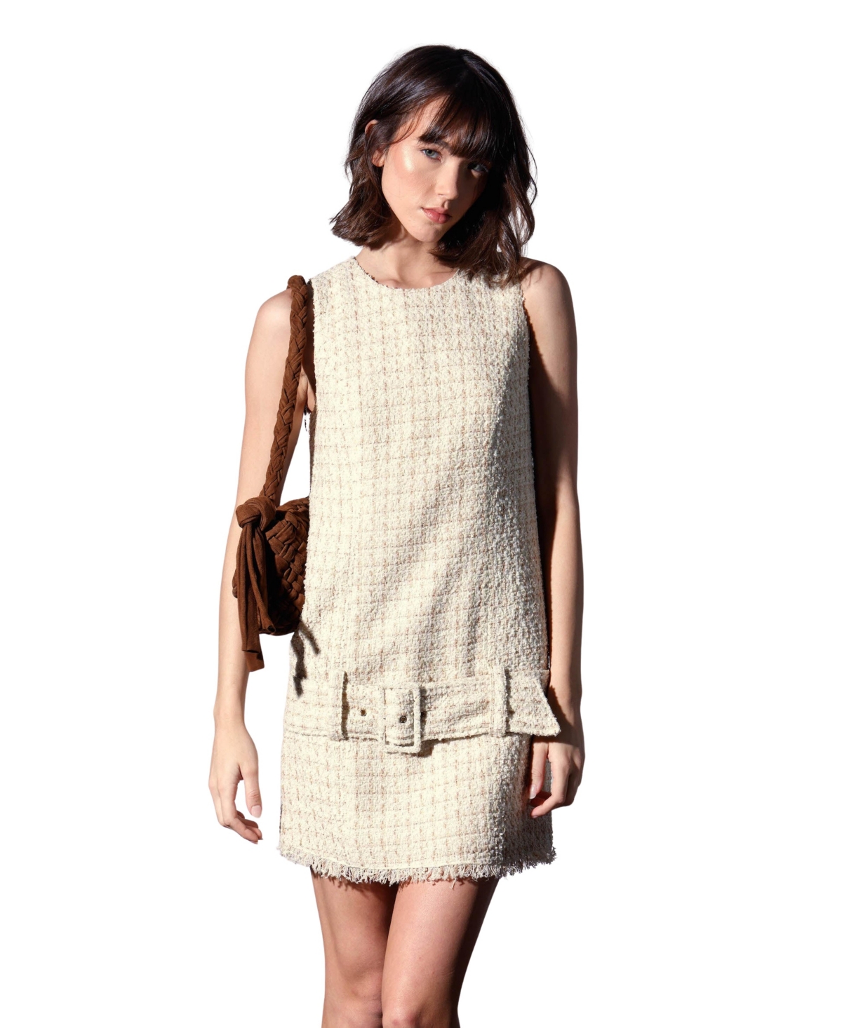 Click here for Walter Baker Womens Vanna Tweed Shift Mini Dress -... prices