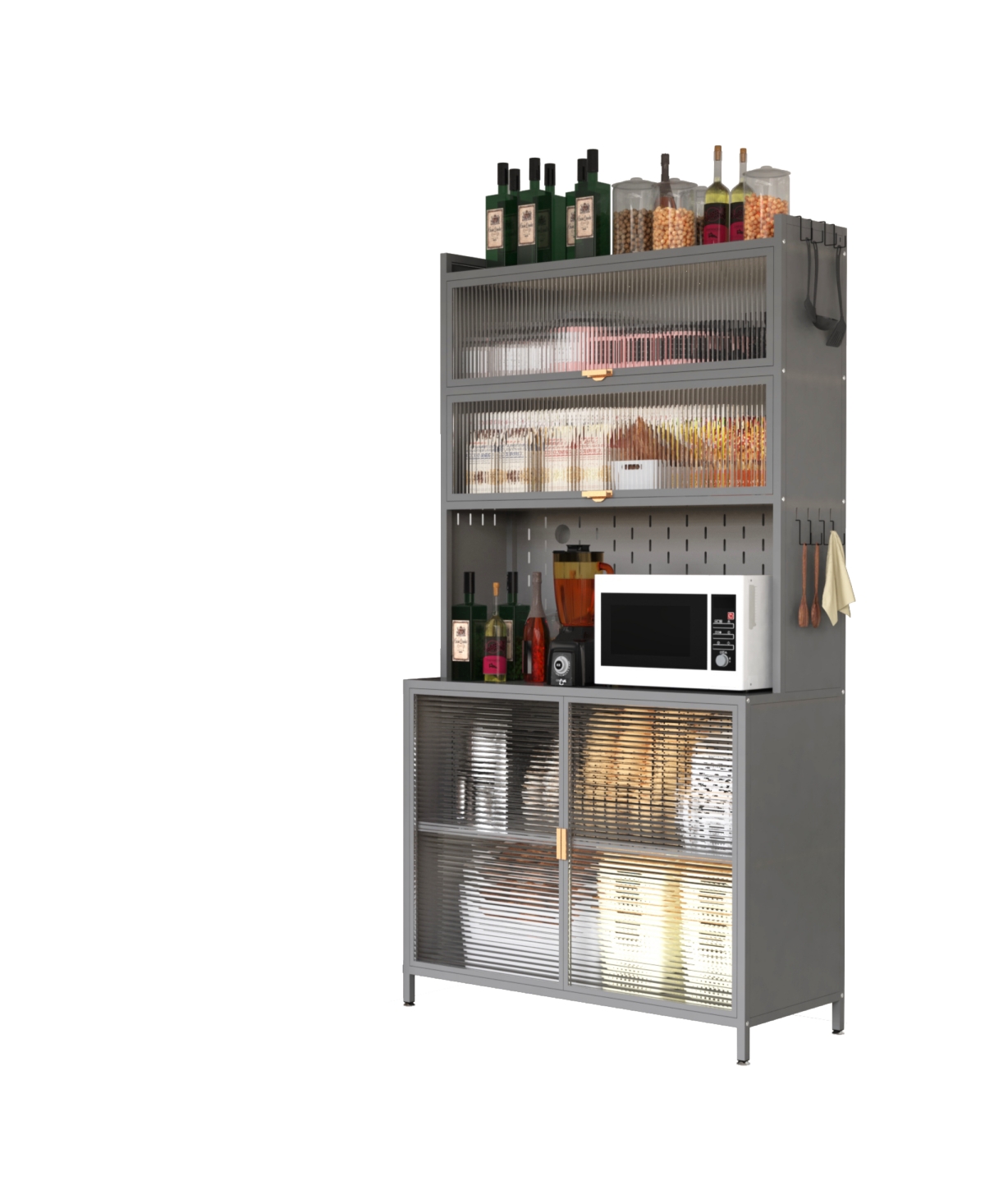 Click here for Rainsken 6-Tier Pantry Cabinet with Flip Door and... prices