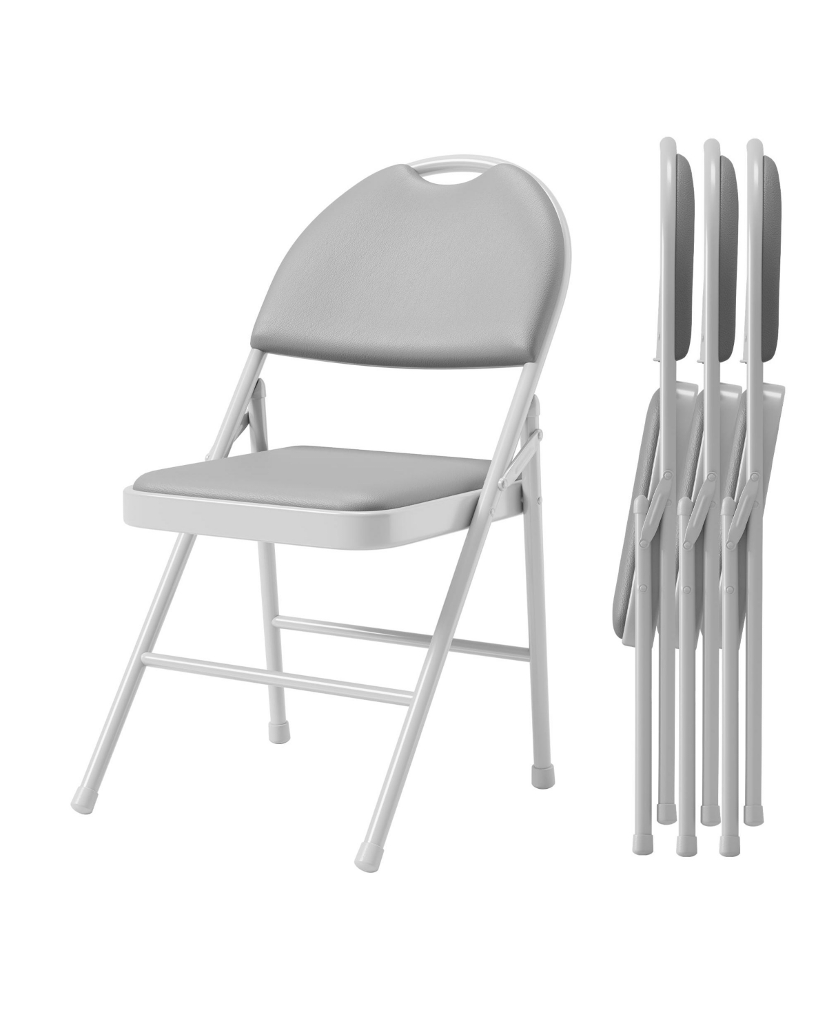 Click here for gaomon Folding Chairs  Pu Leather Upholstered Fold... prices