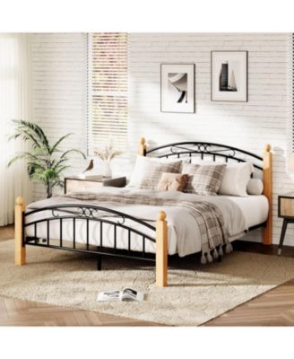 Click here for Gaomon Bed Frame With Headboard Platform Bed Frame... prices