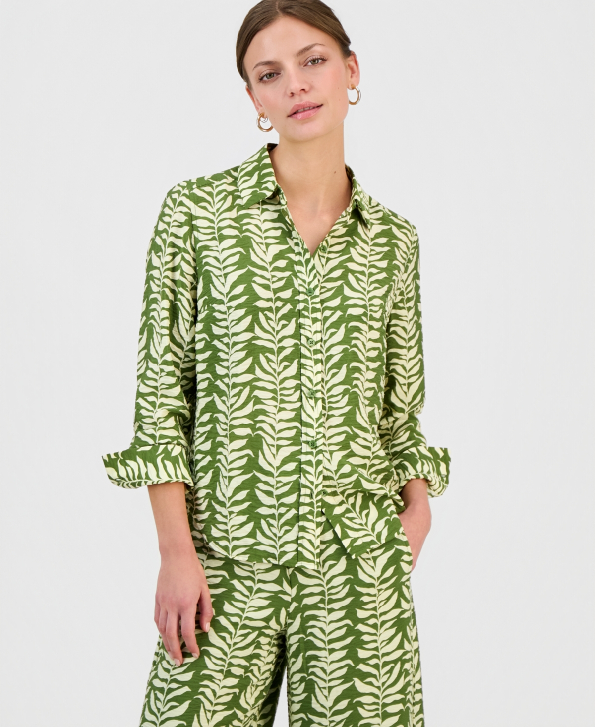Click here for I.n.c. International Concepts Petite Printed Long-... prices