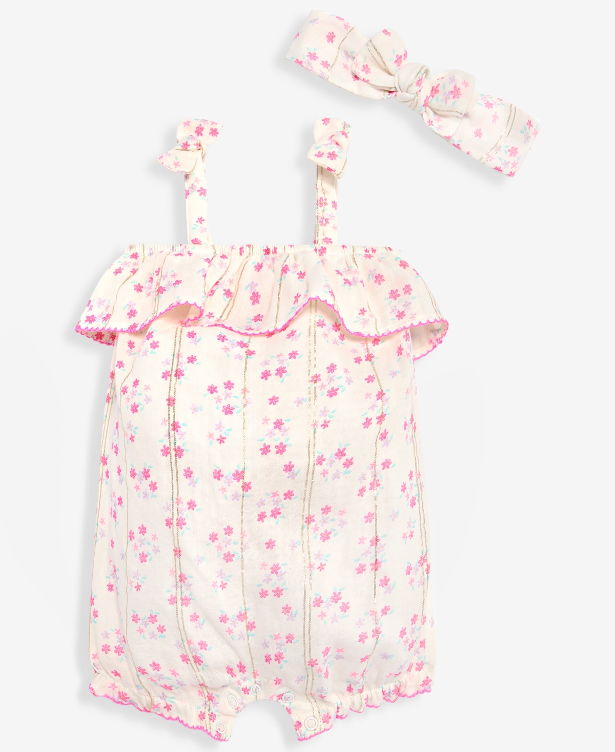 Click here for First Impressions Baby Girls 3M-24M Floral Romper... prices