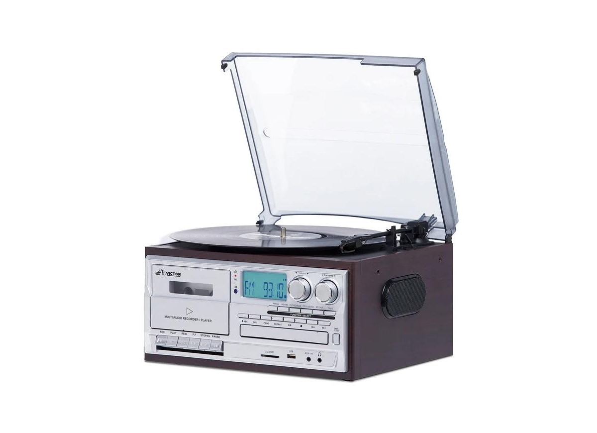 Click here for Victor Cosmopolitan 8-in-1 Bluetooth Turntable Mus... prices