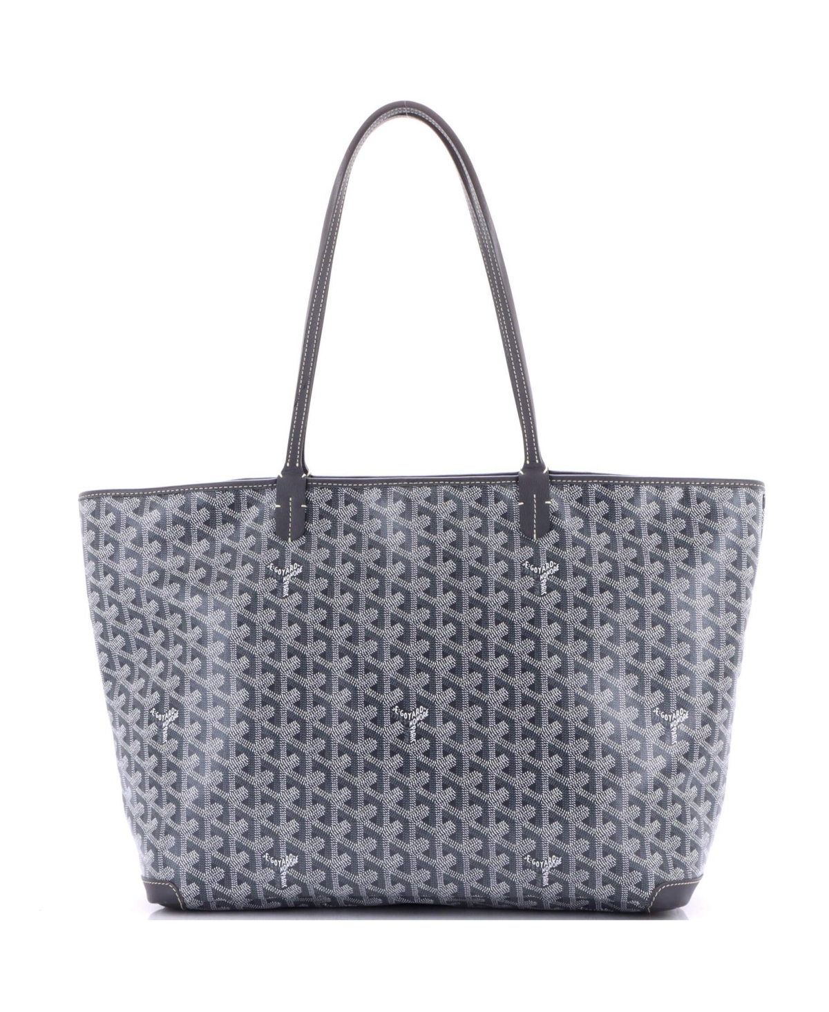 Click here for Pre-Owned Goyard Mm Artois Tote Coated Canvas - Bl... prices