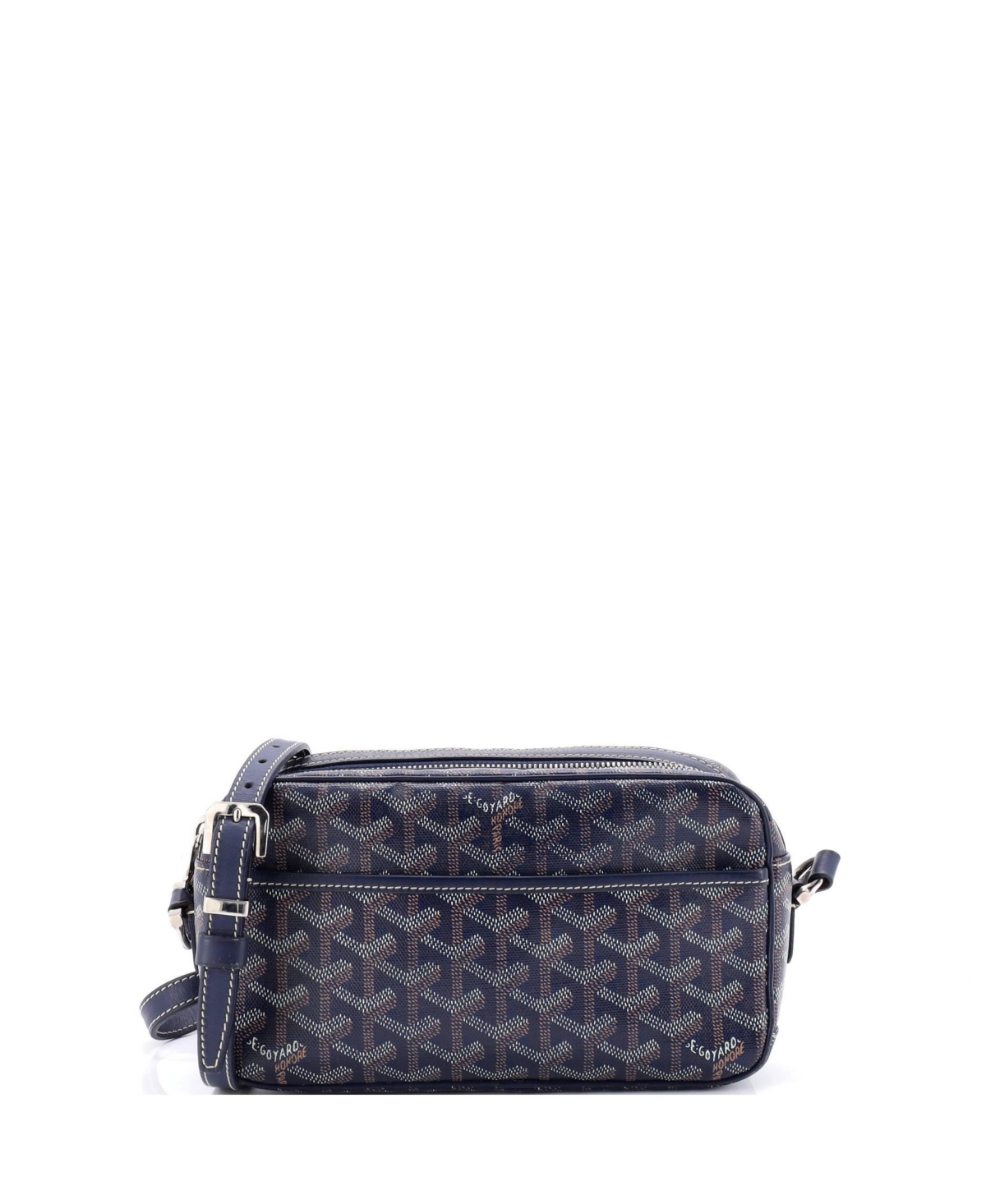 Click here for Pre-Owned Goyard Cap Vert Bag Coated Canvas - Blue prices