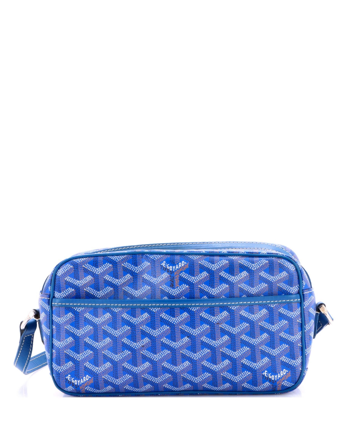 Click here for Pre-Owned Goyard Cap Vert Bag Coated Canvas - Blue prices