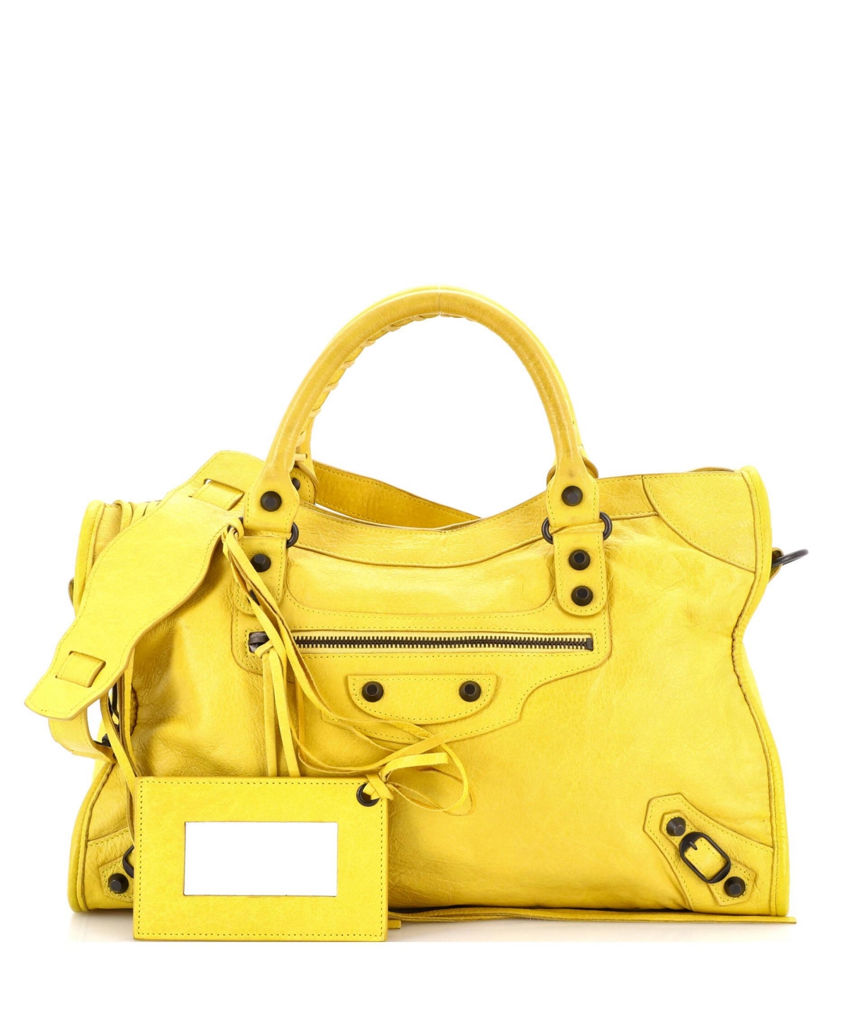 Click here for Pre-Owned Balenciaga Medium City Classic Studs Bag... prices