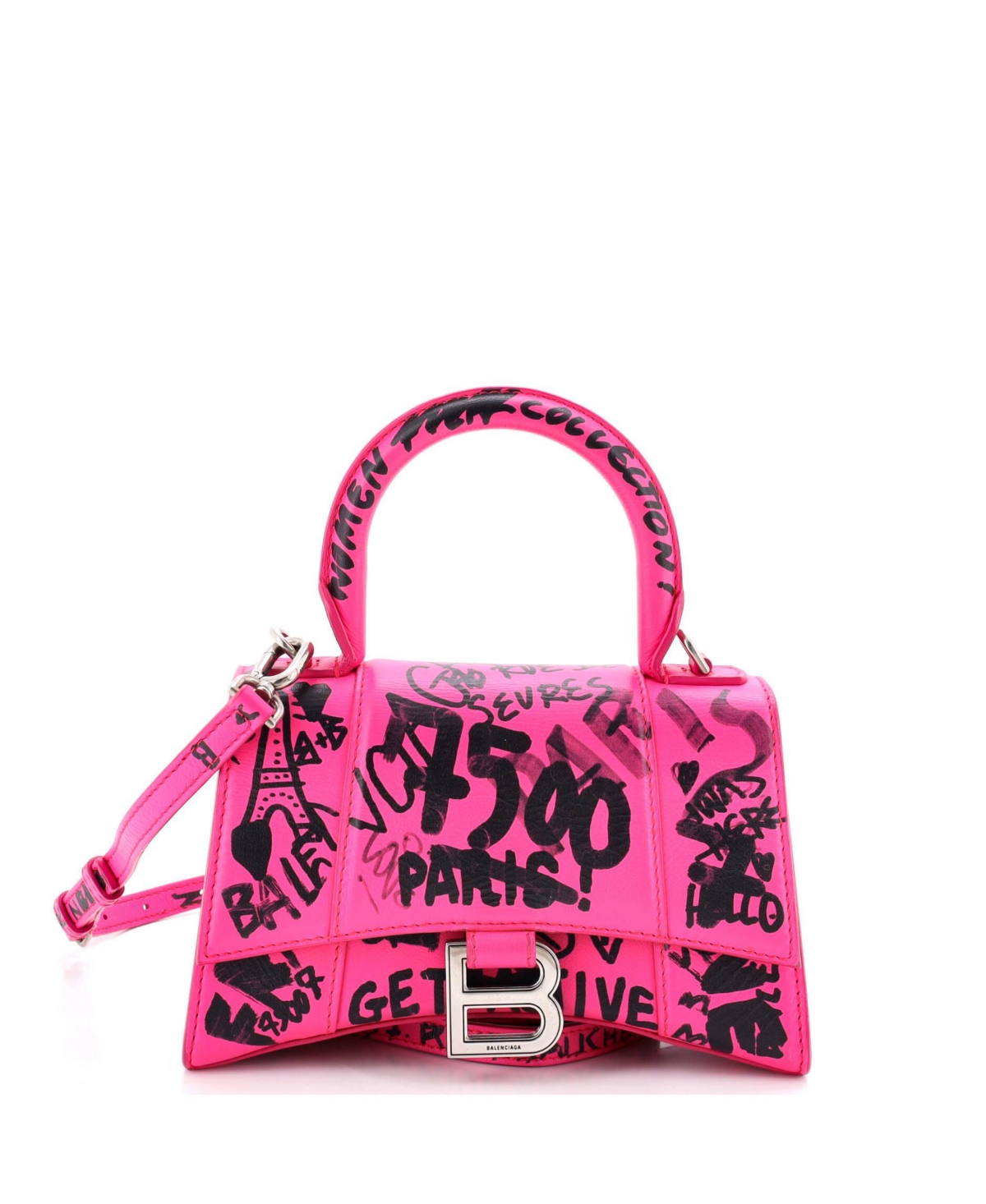 Click here for Pre-Owned Balenciaga Xs Graffiti Hourglass Top Han... prices