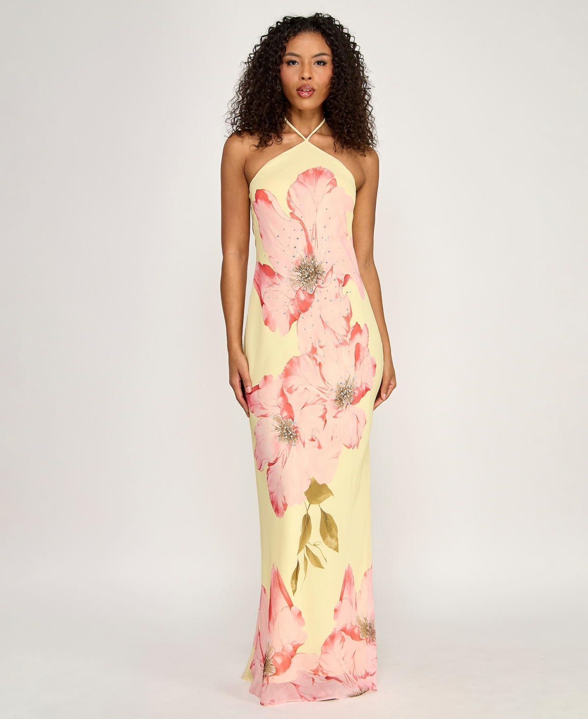 Click here for Seni & Cade Womens Large Floral Print Halter Drape... prices